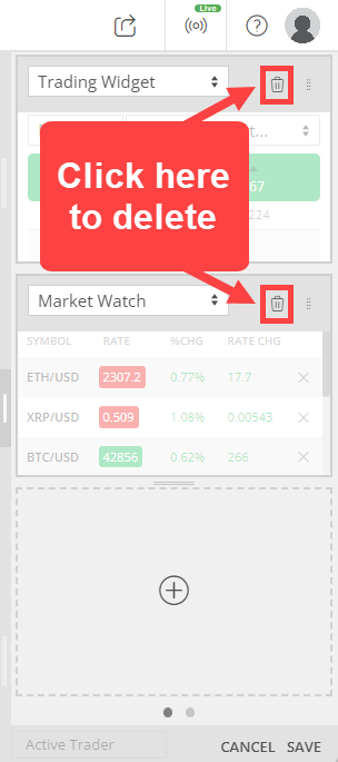 SmartTrader: Edit Widget Panel | MTI Help Center