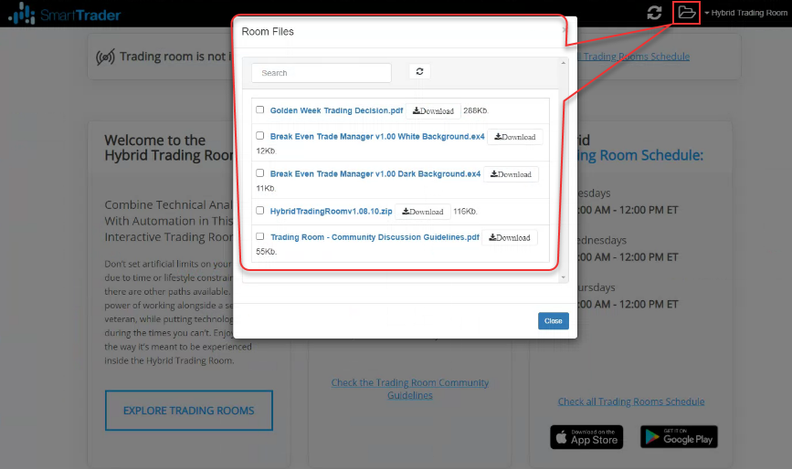 SmartTrader: How To Access the SmartTrader Trading Room Resources | MTI Help Center