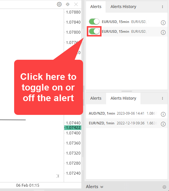 SmartTrader Alerts Widget | MTI Help Center