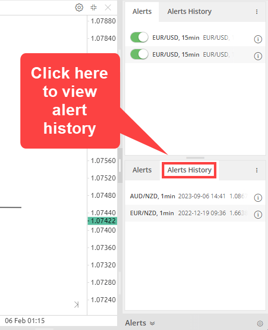 SmartTrader Alerts Widget | MTI Help Center