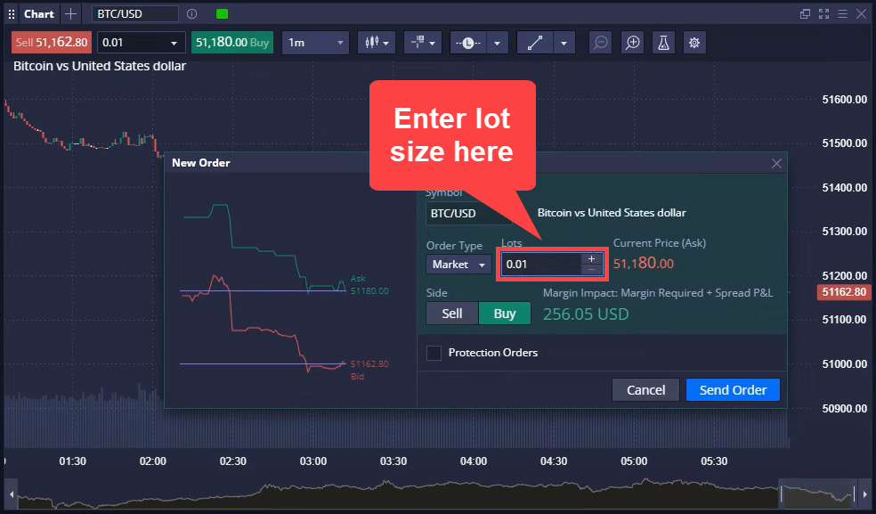 DxTrade: Place a Trade Using Buy Sell Button | MTI Help Center